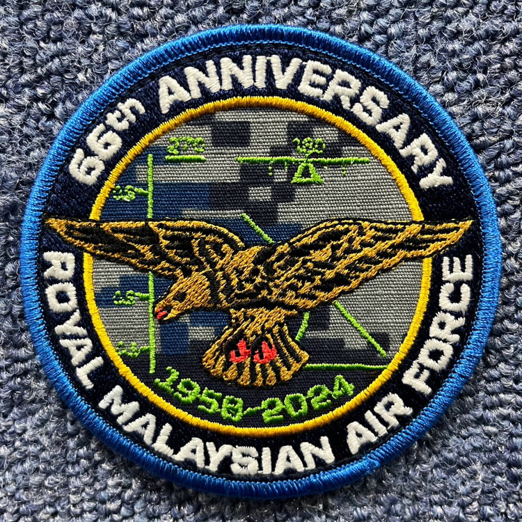 Airwings Patch Embroidered - 66th Anniversary Rmaf (hut Tudm)